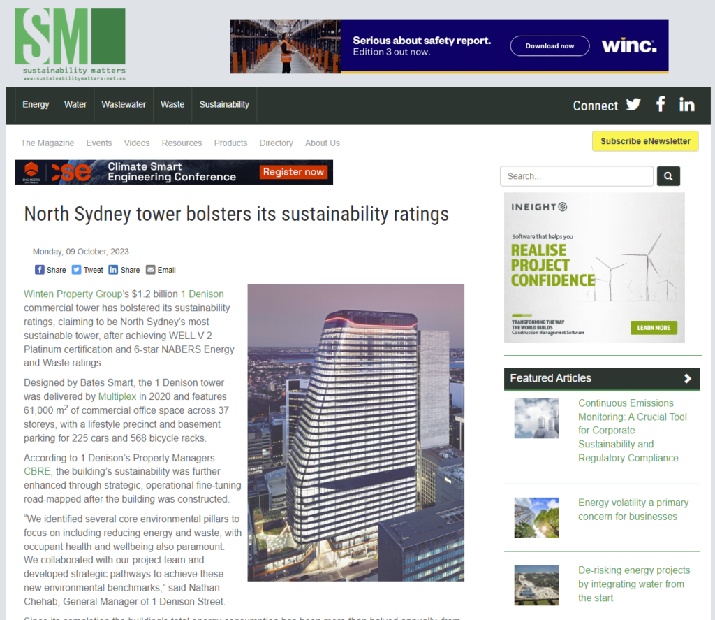 About - 1 Denison North Sydney